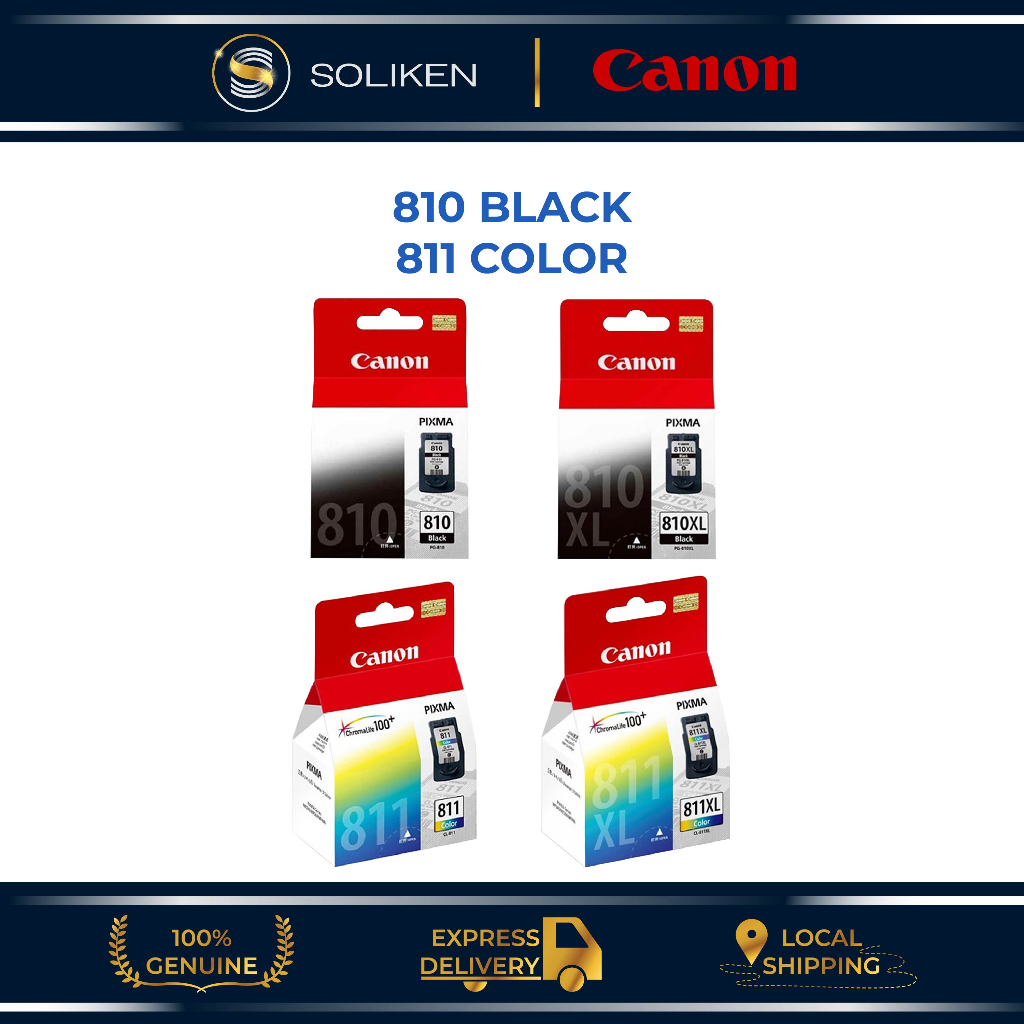 Canon PG-810 PG-810BK PG810BK PG810 PG-810XL PG810XL CL-811 CL811 CL ...