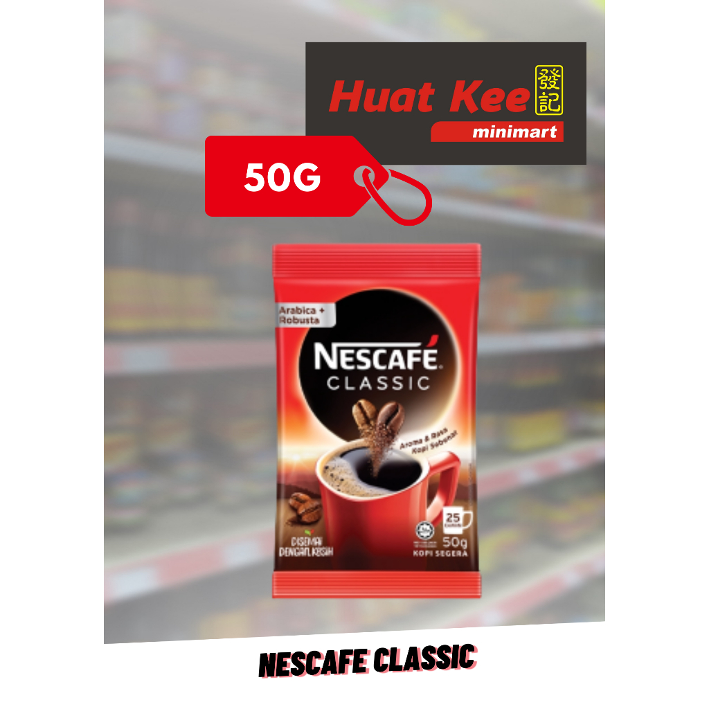 Nescafe Classic Refill Pack (50g/ 100+10g/ 200g/ 300g) | Shopee Malaysia