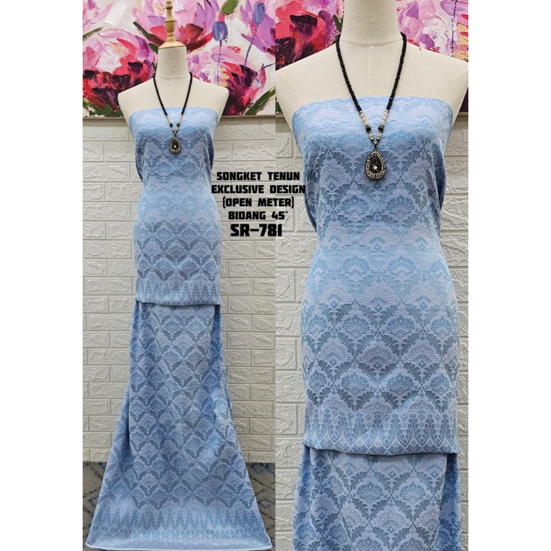 ORIGINAL🔥🔥SONGKET TENUN ASLI BUNGA PENUH EXCLUSIVE🔥 | Shopee Malaysia