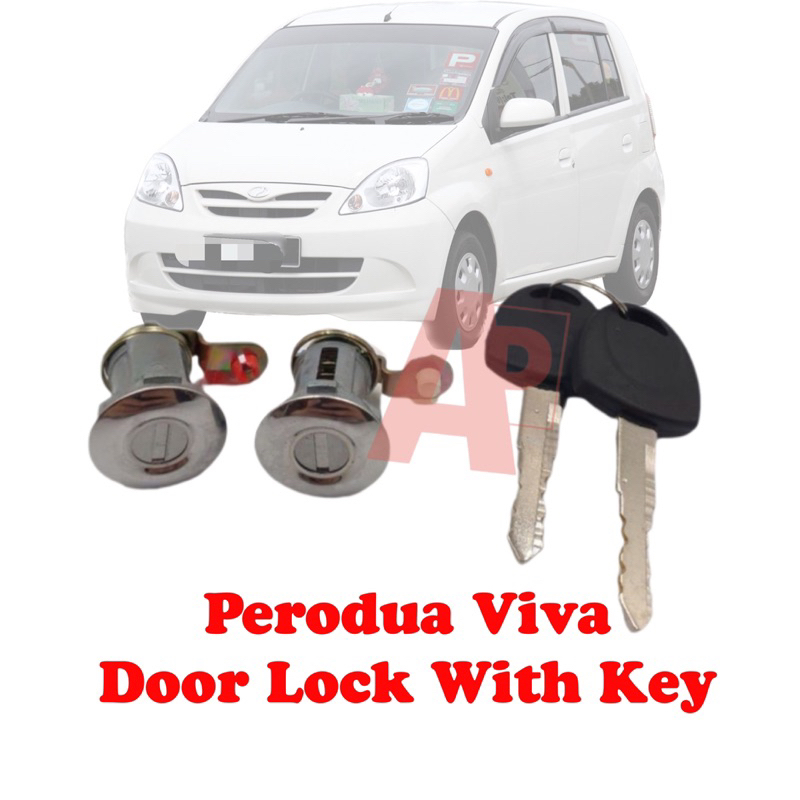 Perodua Viva Door Lock With Key New 1 Set 2 pcs | Shopee Malaysia