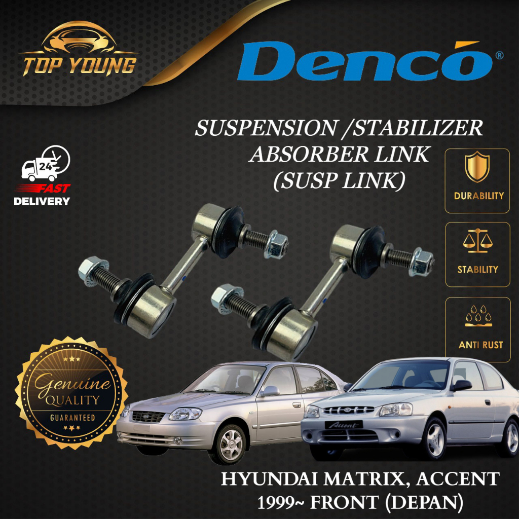 HYUNDAI MATRIX / ACCENT DENCO FRONT STABILIZER LINK / ABSORBER LINK ...