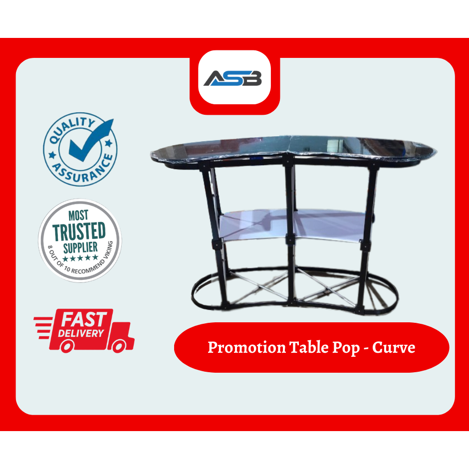 Promotion Table Pop - Curve & Straight , Portable Pop-up Promo Table ...