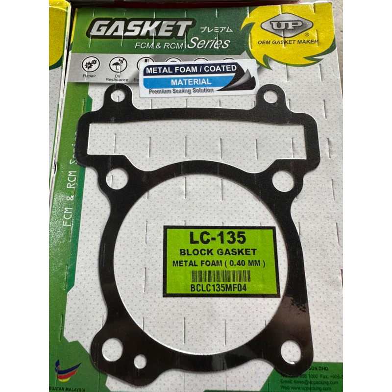 lc135/Y15 BLOCK GASKET METAL FOAM 0.4mm/0.8mm | Shopee Malaysia