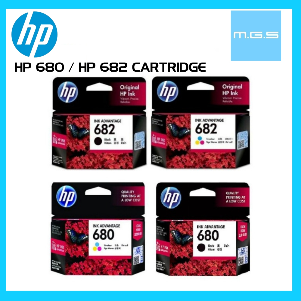 HP 680 HP682 HP678 BLACK COLOR COMBO / BLACK. HP 680 2135 2676 3635 ...
