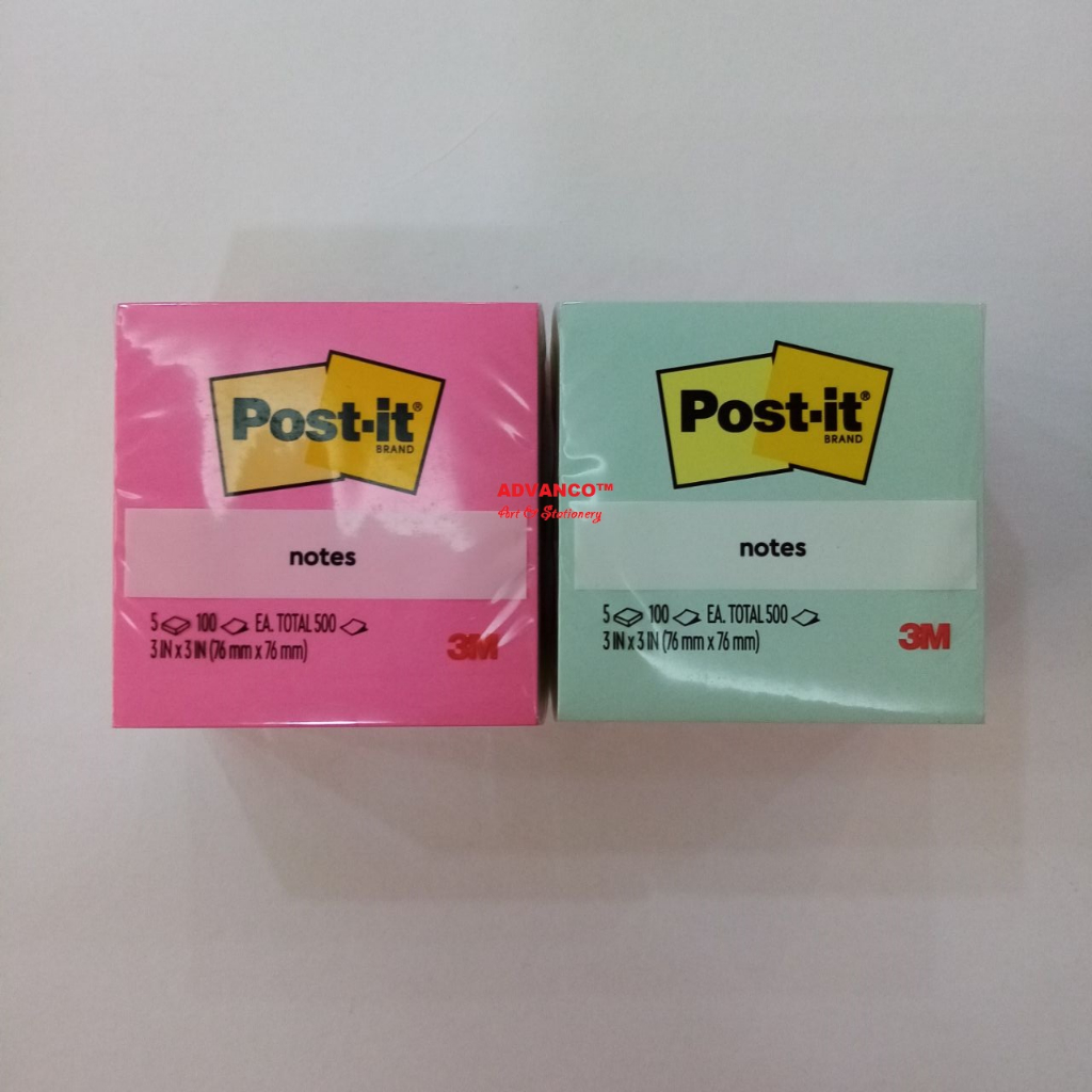 3M POST IT SUPER STICKY NOTE CUBE 3X3 5COLOURS (AVAILABLE IN ...
