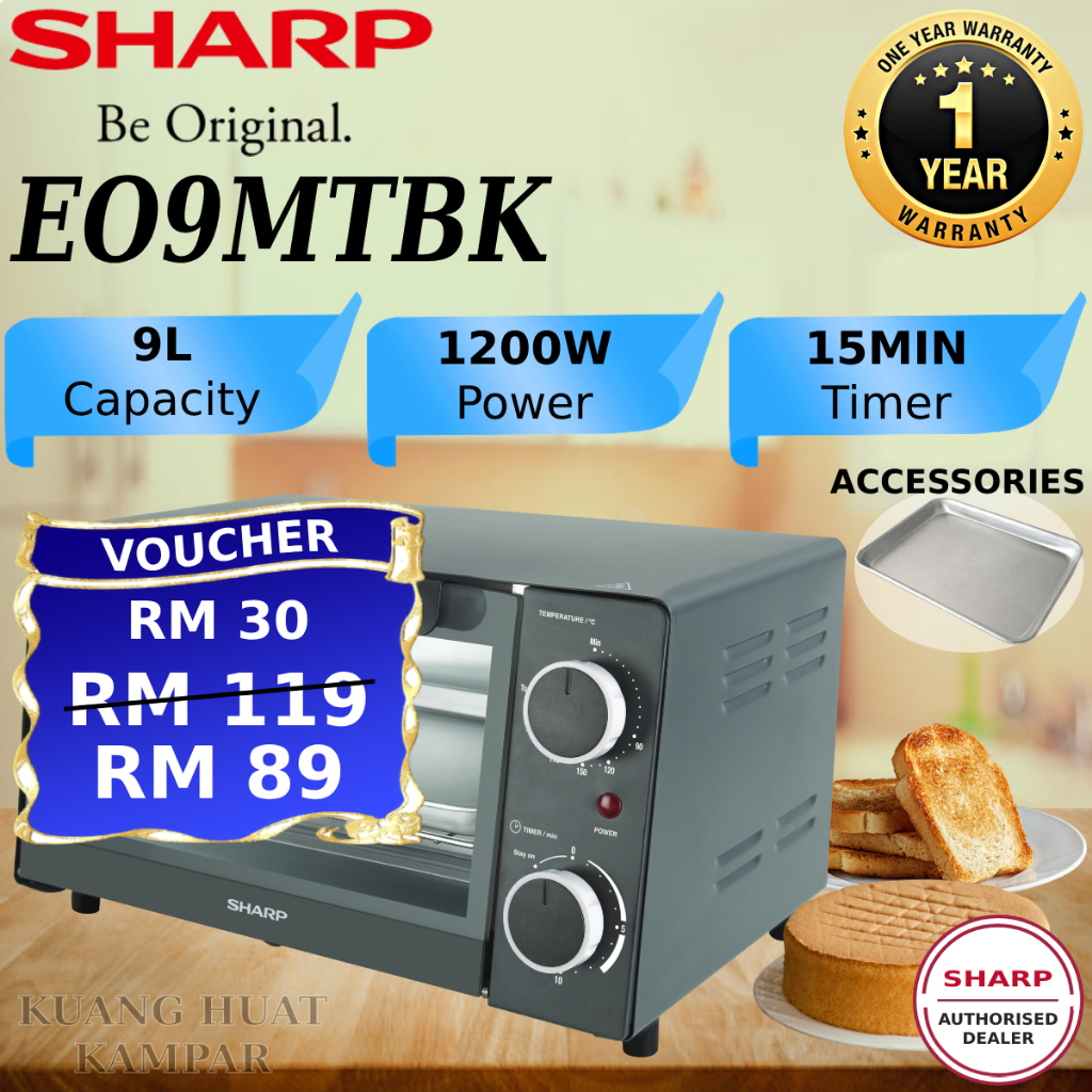 SHARP 9L TOASTER OVEN EO9MTBK | Shopee Malaysia