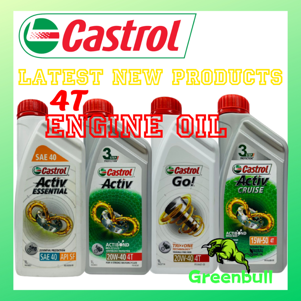 4T CASTROL GO 20W40 / ACTIV ACTIVE ESSENTIAL SAE40 / ACTIV 20W40 ...