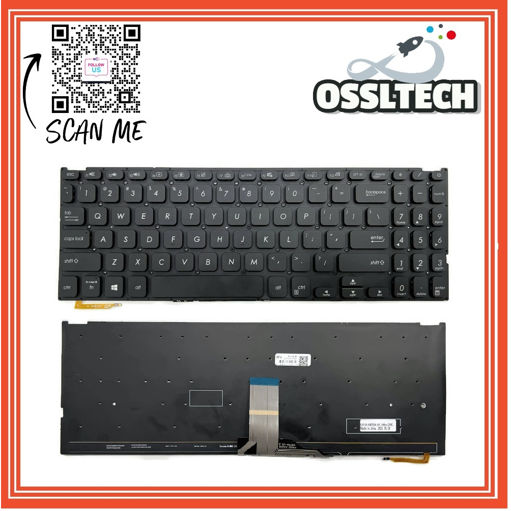 Keyboard ASUS Vivobook A509 A509M X509 X509M M509 Y5200F Y5000F Y5200FB ...