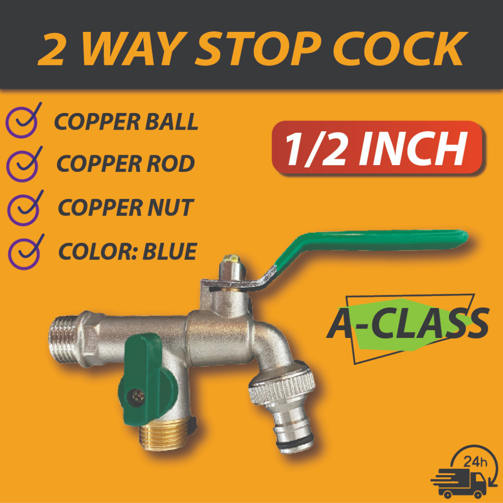 1/2" 2 Way Brass Ball Tap Washing Machine Tap Garden Tap Ball Cock Ball Valve with Brass / Bib ...