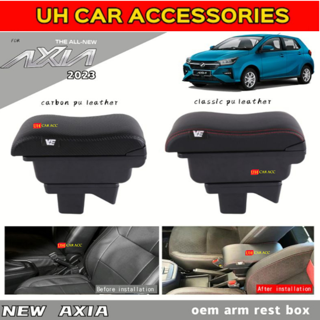 PERODUA AXIA 2023 CAR ARM REST BOX CONSOLE BOX | Shopee Malaysia