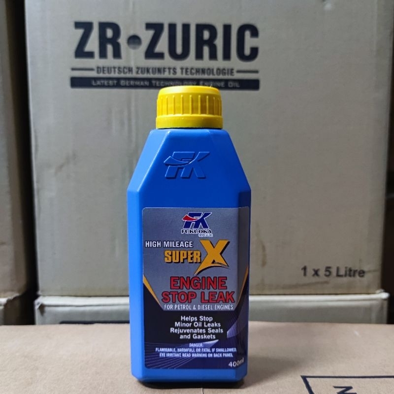(New Generation)FK Fukuoka High Mileage SuperX Engine Stop Leak 400ml ...