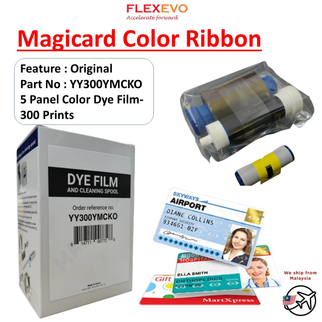 Magicard Enduro3E Enduro Neo Rio Pro 360 YY300YMCKO Original Dye Film ...