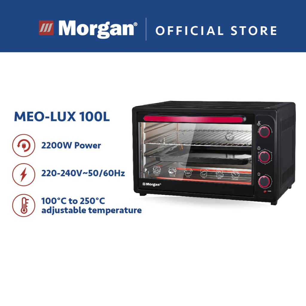 [EXCLUSIVE] Morgan Electric Oven 100L Rotisserie Convection MEO-LUX100L | Shopee Malaysia