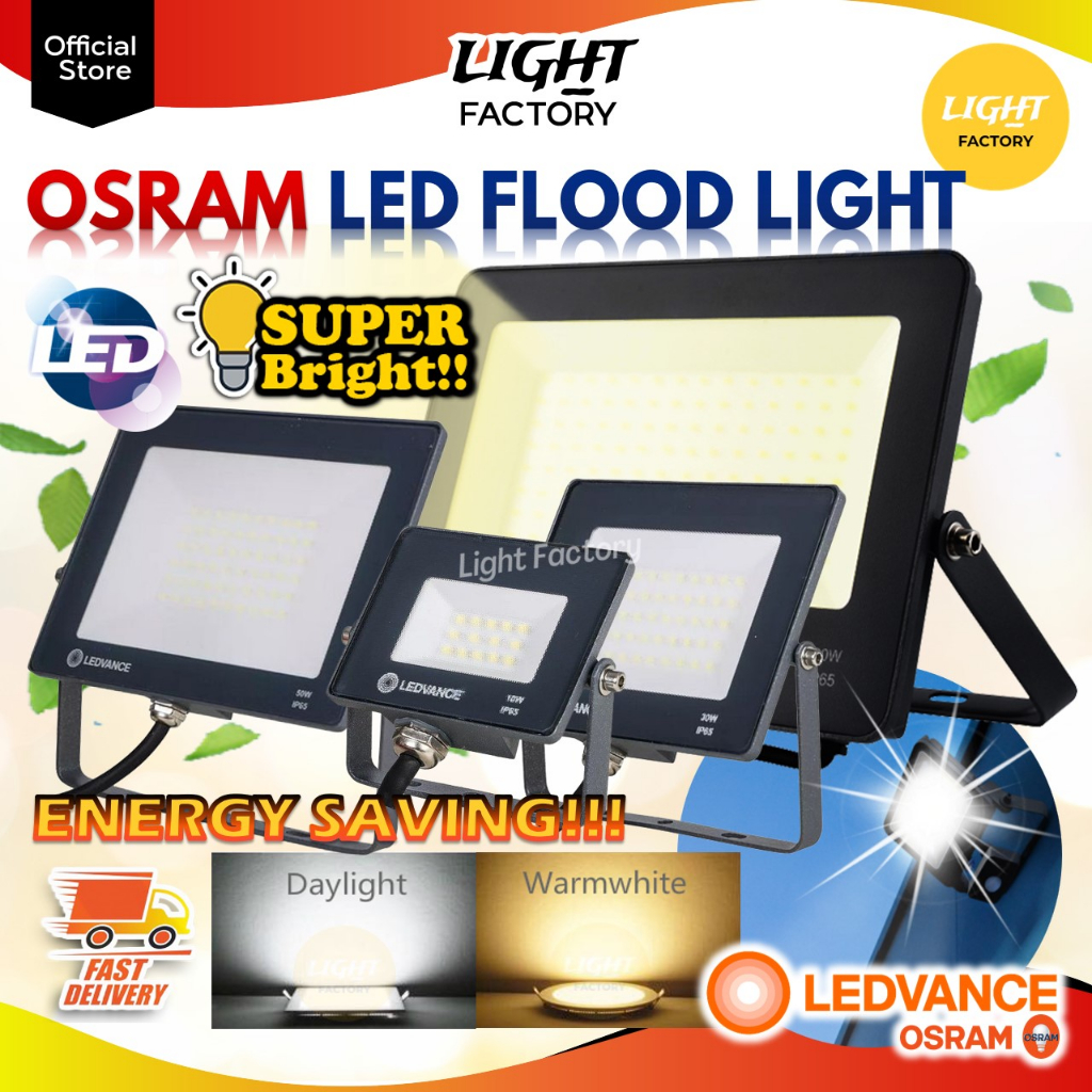 【Upgraded】OSRAM LEDVANCE LED Floodlight Outdoor Flood Light Outdoor Spotlight 10W 20W 30W 50W ...