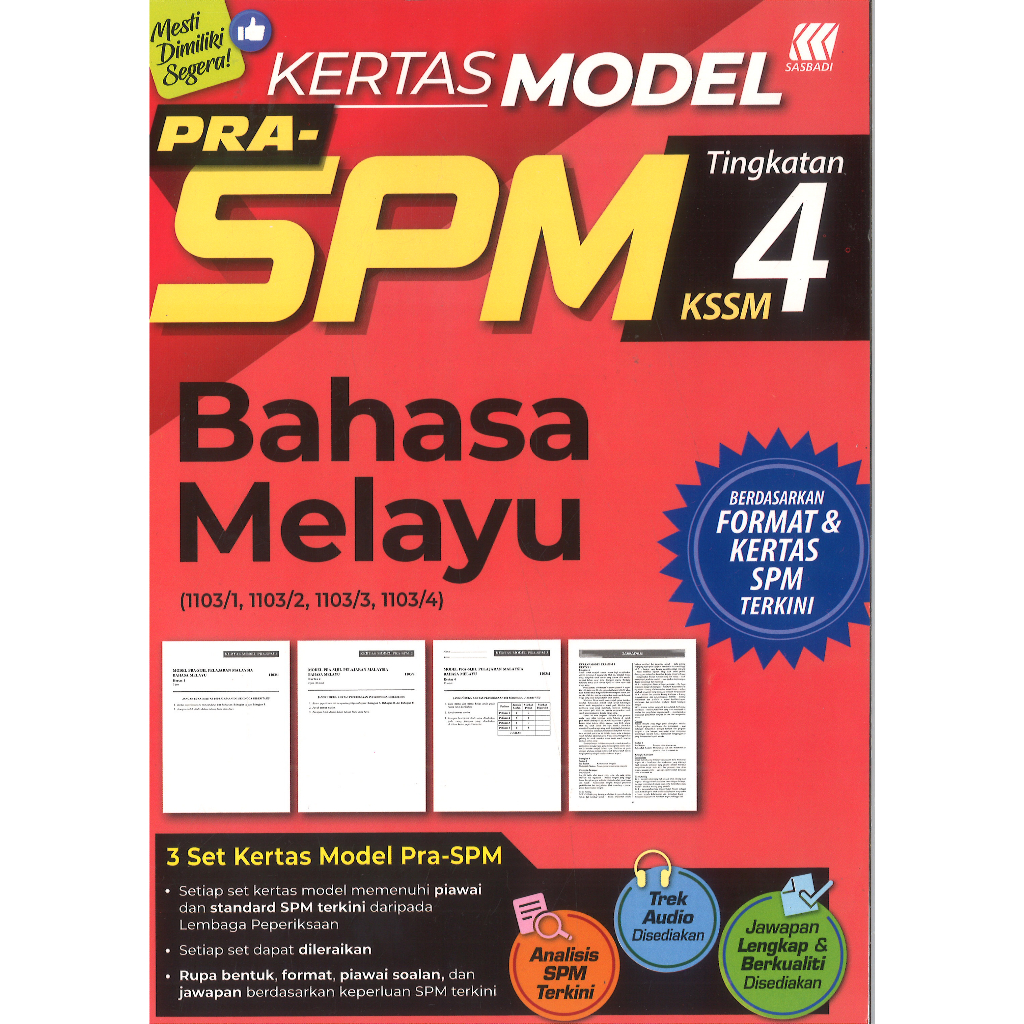 Kertas Model Pra Spm Bahasa Melayu Tingkatan 4 Kssm Shopee Malaysia