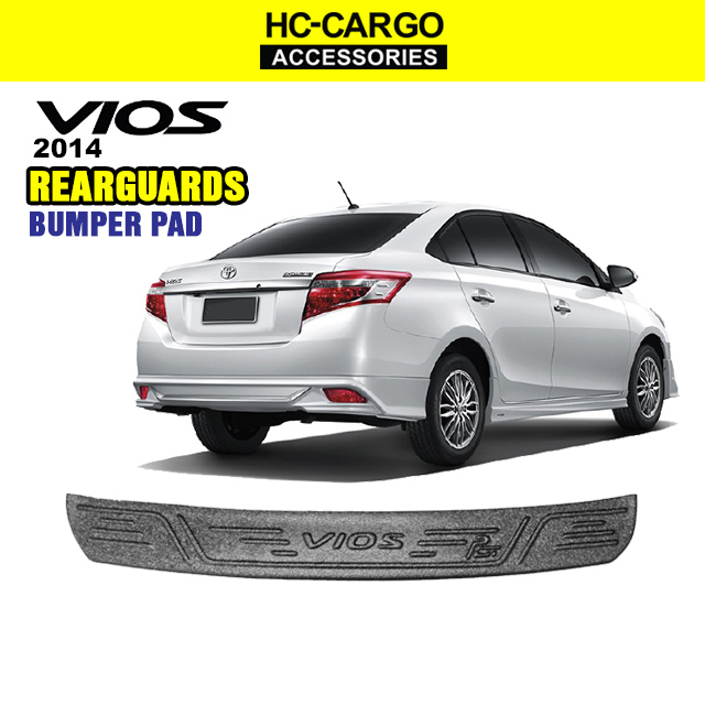 Toyota Vios 2014 Rear Bumper Guard Bumper Pad Protector - Black ...