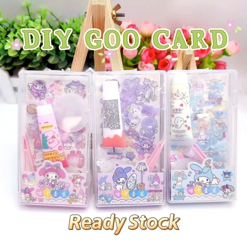 DIY Keychain Gooka Goo Card Set Sanrio Creative Cream Glue Handmade ...
