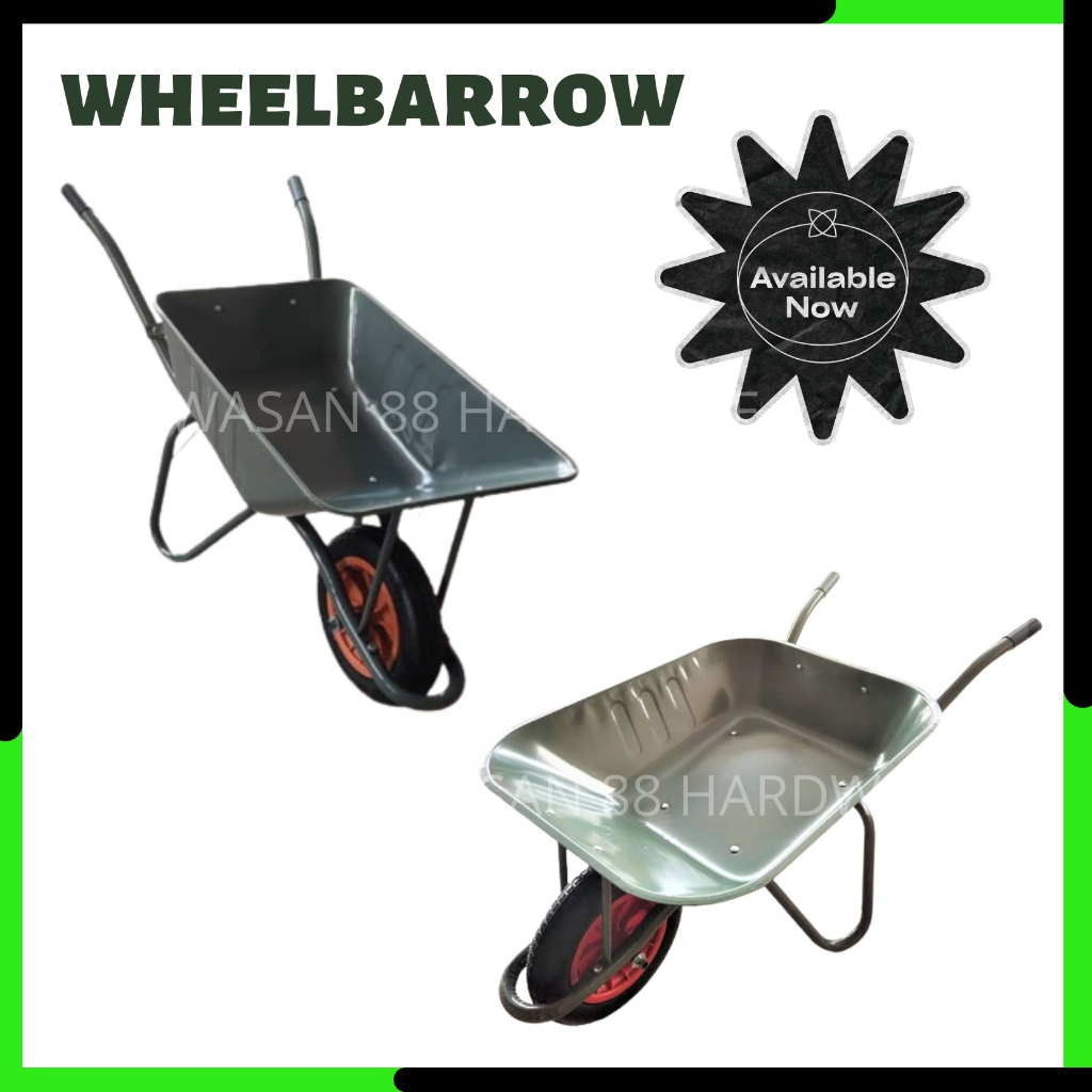 HIGH QUALITY Kereta Sorong Tayar Angin Hidup / Wheelbarrow Cart Wheel ...