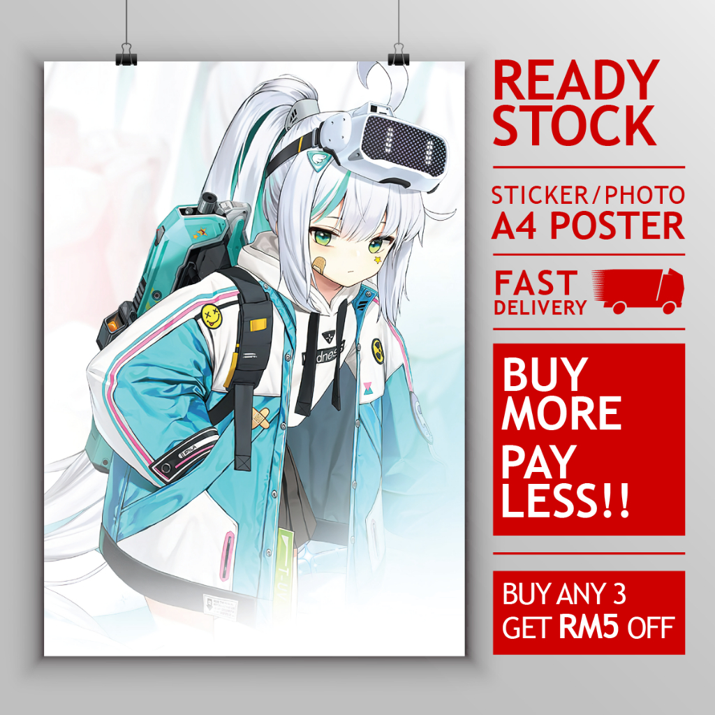 (READY STOCK) GODDESS OF VICTORY: NIKKE A4 Photo Poster/Sticker | Espinel Poster #1 | A4 Photo ...