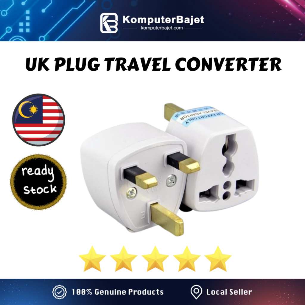 3-Pin Universal Adapter Plug Head UK 3 Pin Malaysia China Plug Socket ...