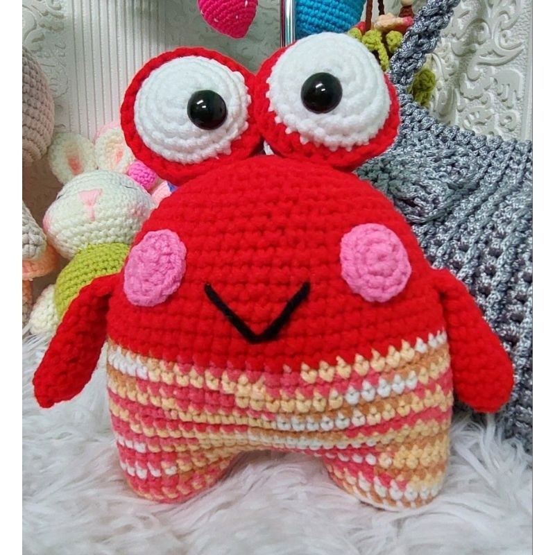 Amigurumi crochet handmade doll - Smile Frog (PREORDER/CUSTOM COLOR ...