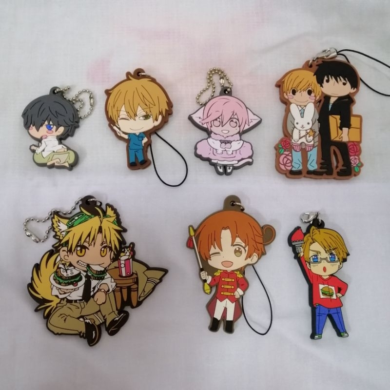 BL YAOI BOY LOVE JAPAN Banpresto BANDAI CARTOON ANIME RUBBER KEYCHAIN ...