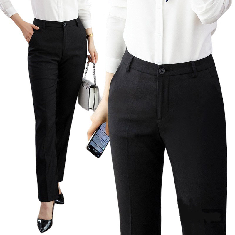 (XS-8XL) Seluar Slack Cotton Getah Wanita / Extra Plus Size / Office ...