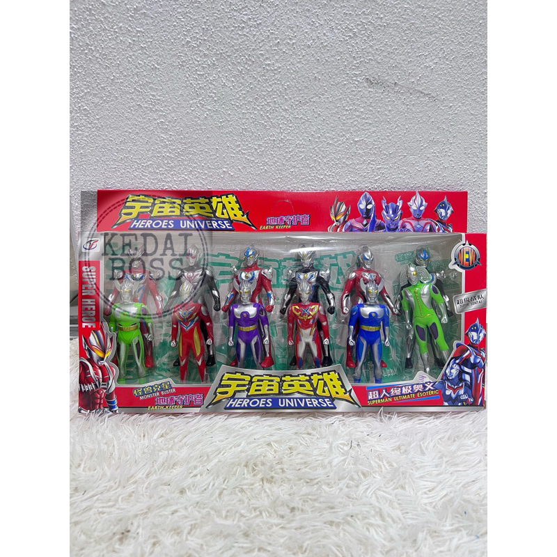 Ultraman Toys Collection 12 Pieces Mainan Ultraman 12 Jenis 12cm Hadiah ...