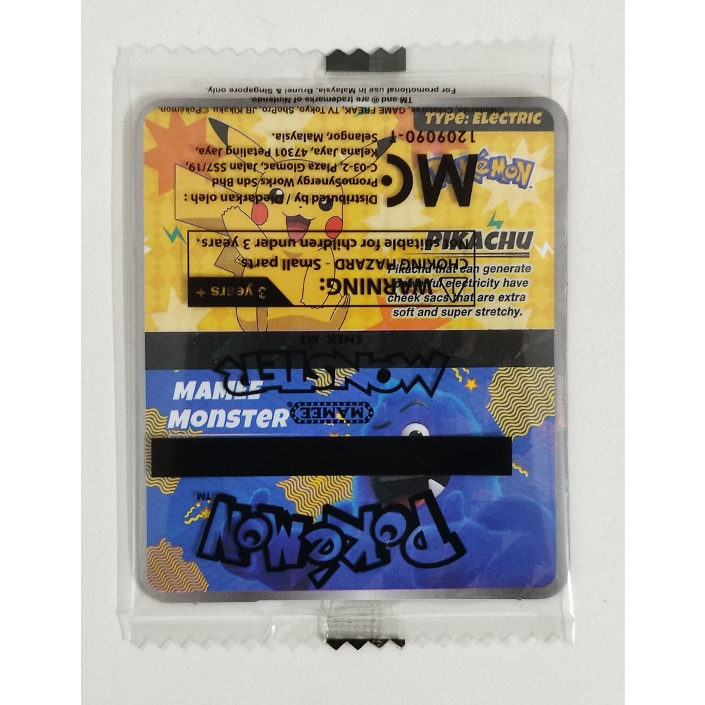 Mamee Monster Pokemon Sticker Card - Garchomp, Arceus, Charizard ...