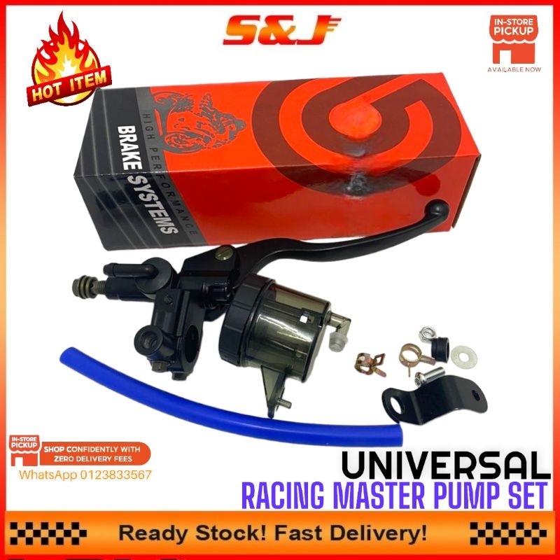 UNIVERSAL RACING MASTER PUMP SET DISC BRAKE PUMP SET FULL SET ( BIG OIL ...