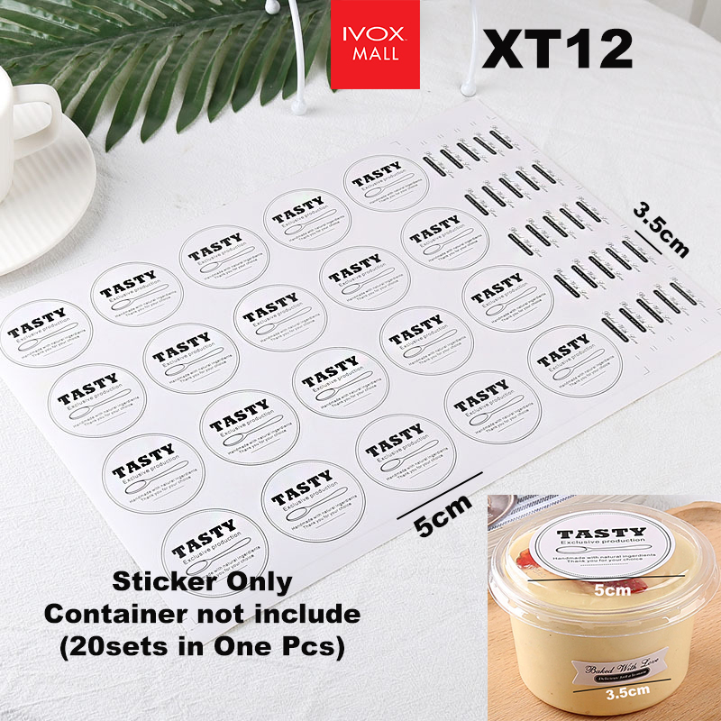 Food Label Sticker Self-adhesive Baking Sticker Label Cake Box Label ...