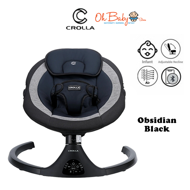 Crolla Comfeo Swing Bouncer - Obsidian Black | Shopee Malaysia