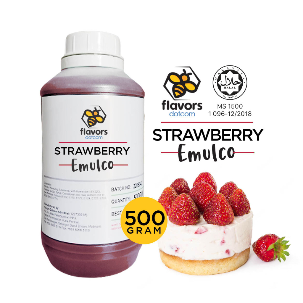 [HALAL] Flavors Dotcom - Strawberry Emulco (500g/250g) | Shopee Malaysia