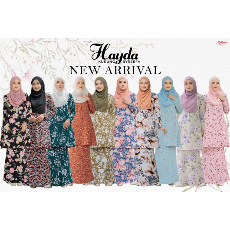 NEW ARRIVAL 😍KURUNG HAYDA by Reefa | Shopee Malaysia