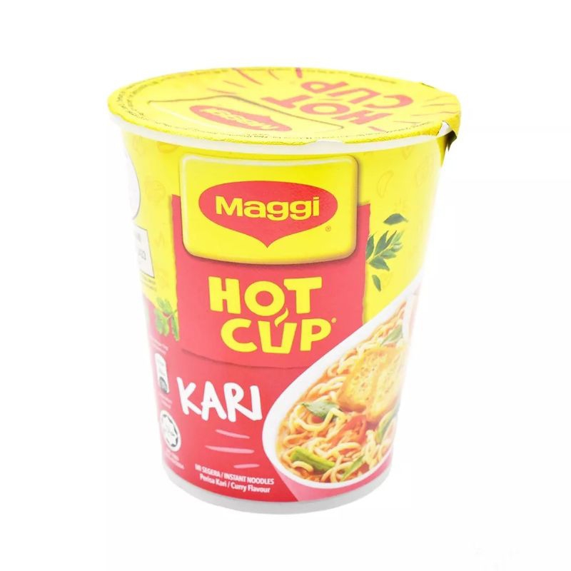 Maggi hot cup Kari,ayam,laksa,tomyam(Buble wrap/box) | Shopee Malaysia