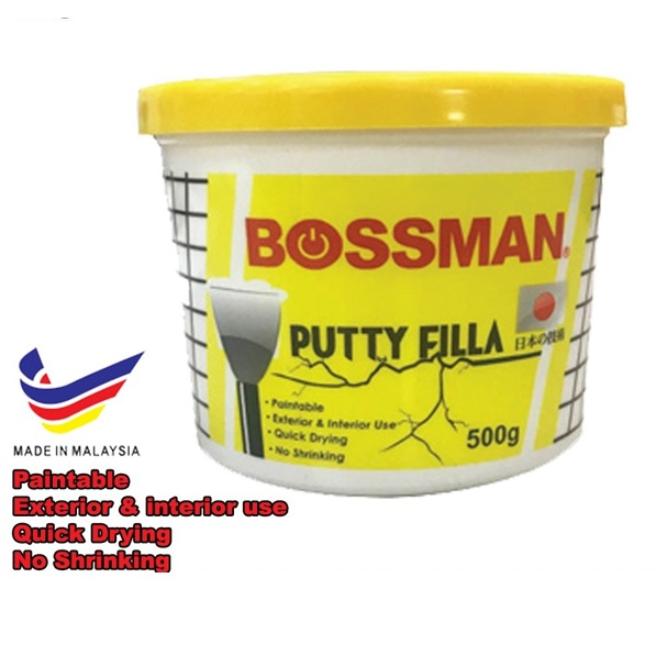 Bossman Wall Crack Instant Putty Filler 500g Gap Feller | Shopee Malaysia