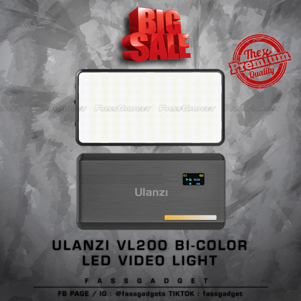 (🔥READYSTOCK🔥) ULANZI VL200 BI-COLOR LED VIDEO LIGHT | Shopee Malaysia