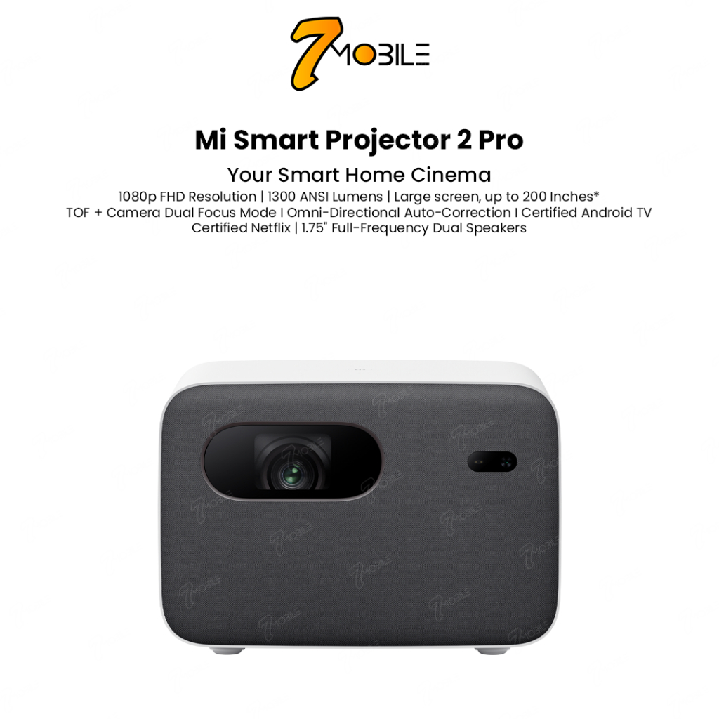 Xiaomi Mi Smart Compact Projector 2/2 Pro (1080P FHD Resolution/1300 ...