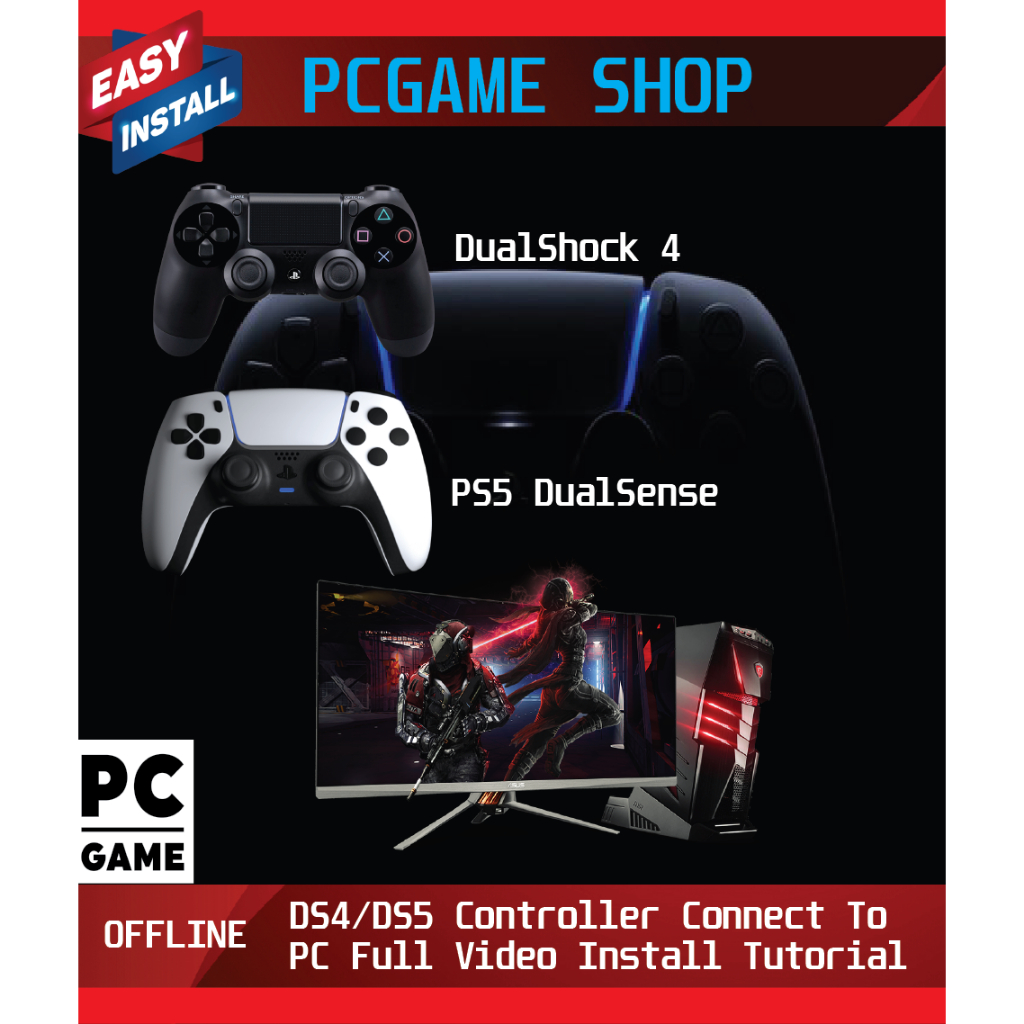 Ds4 Ds5 Controller Connect To Your Pc Full Video Install Tutorial Pc