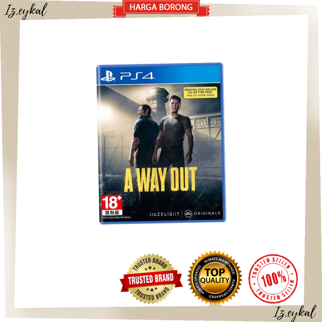 [PHYSICAL DISC] CHEAPEST PS4 A Way Out / awayout (Eng) cd disc not ...