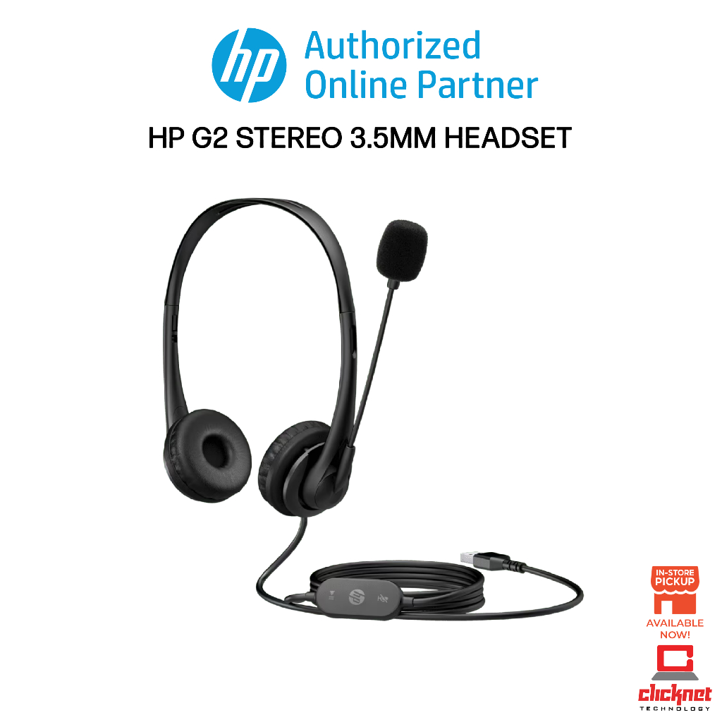 HP Stereo 3.5mm Headset G2 | Shopee Malaysia