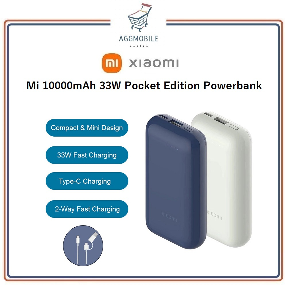 🔥[HOT] Xiaomi Mi 33W 10000mAh Powerbank Pocket Edition Pro - 1 Year ...