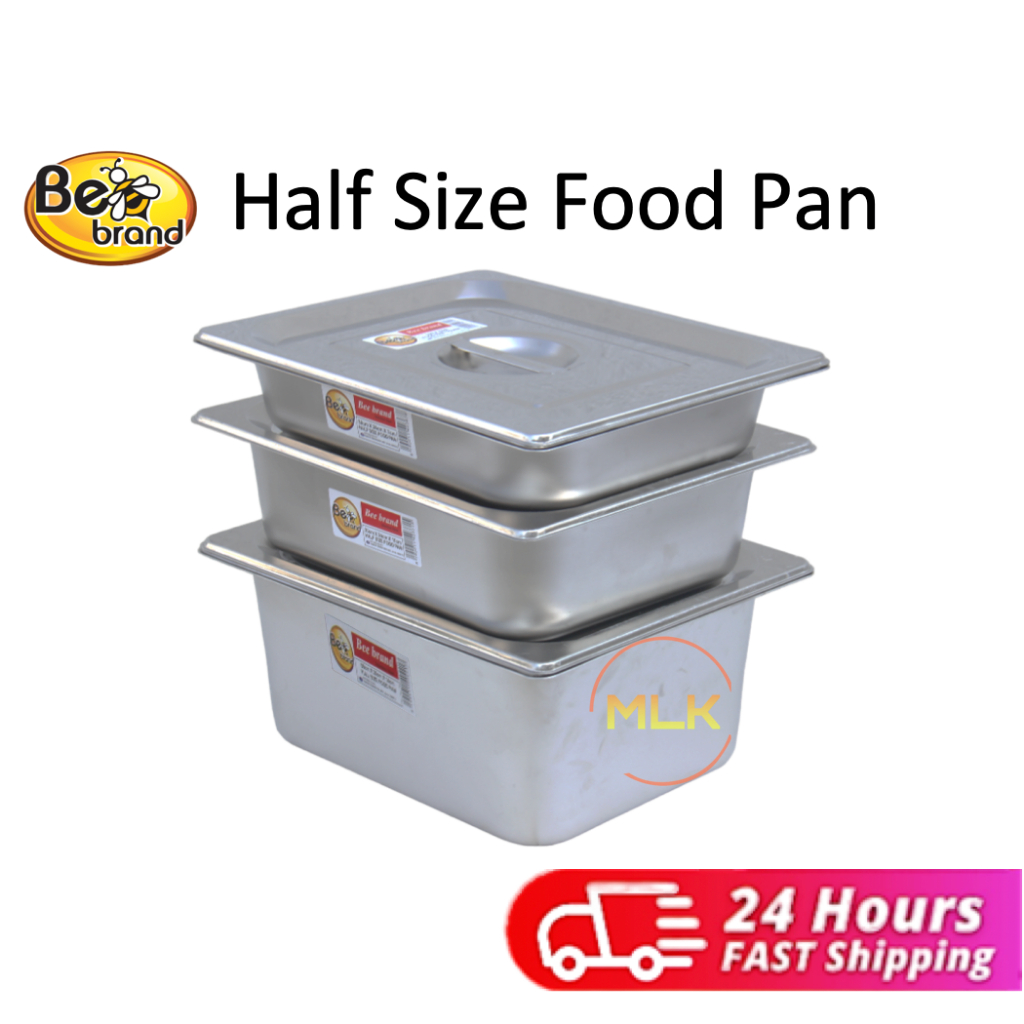 MLK Half Size Food Pan Stainless Steel Tray Food Pan Only Buffet Bekas ...