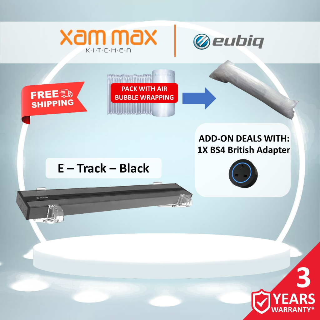 Eubiq Power Track - E-Track NLB/BHL - Portable Power Track + BS4-BLK ...