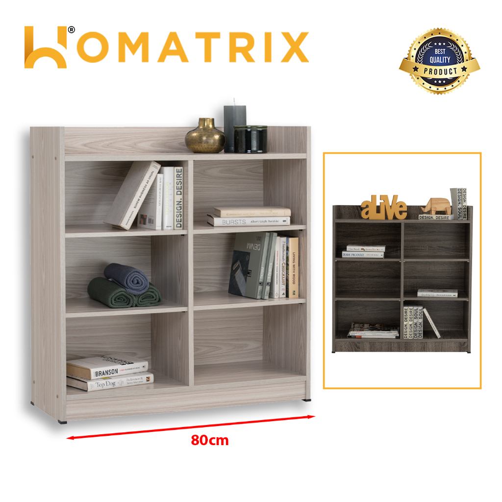 HOMATRIX Wooden Multipurpose Rack Book Shelf Cabinet Open Storage Rak ...