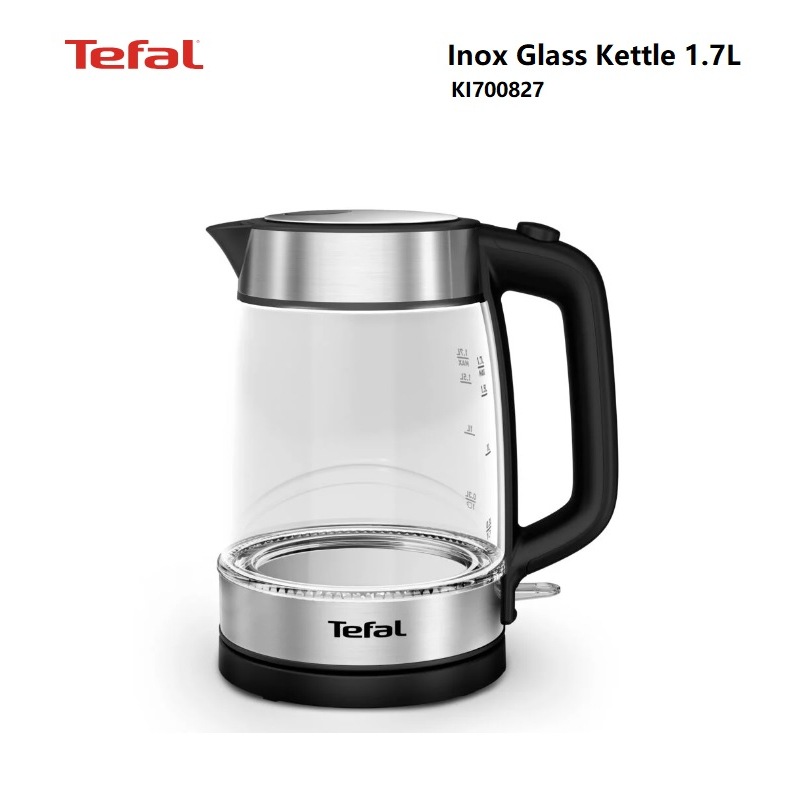 Tefal 1.7L Cerek Jug Elektrik Kaca Inox 💬 Inox Glass Electric Jug ...