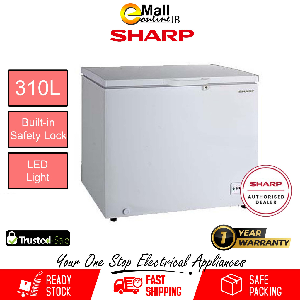 Sharp 310L Chest Freezer SJC318 | Peti Sejuk Beku | Shopee Malaysia