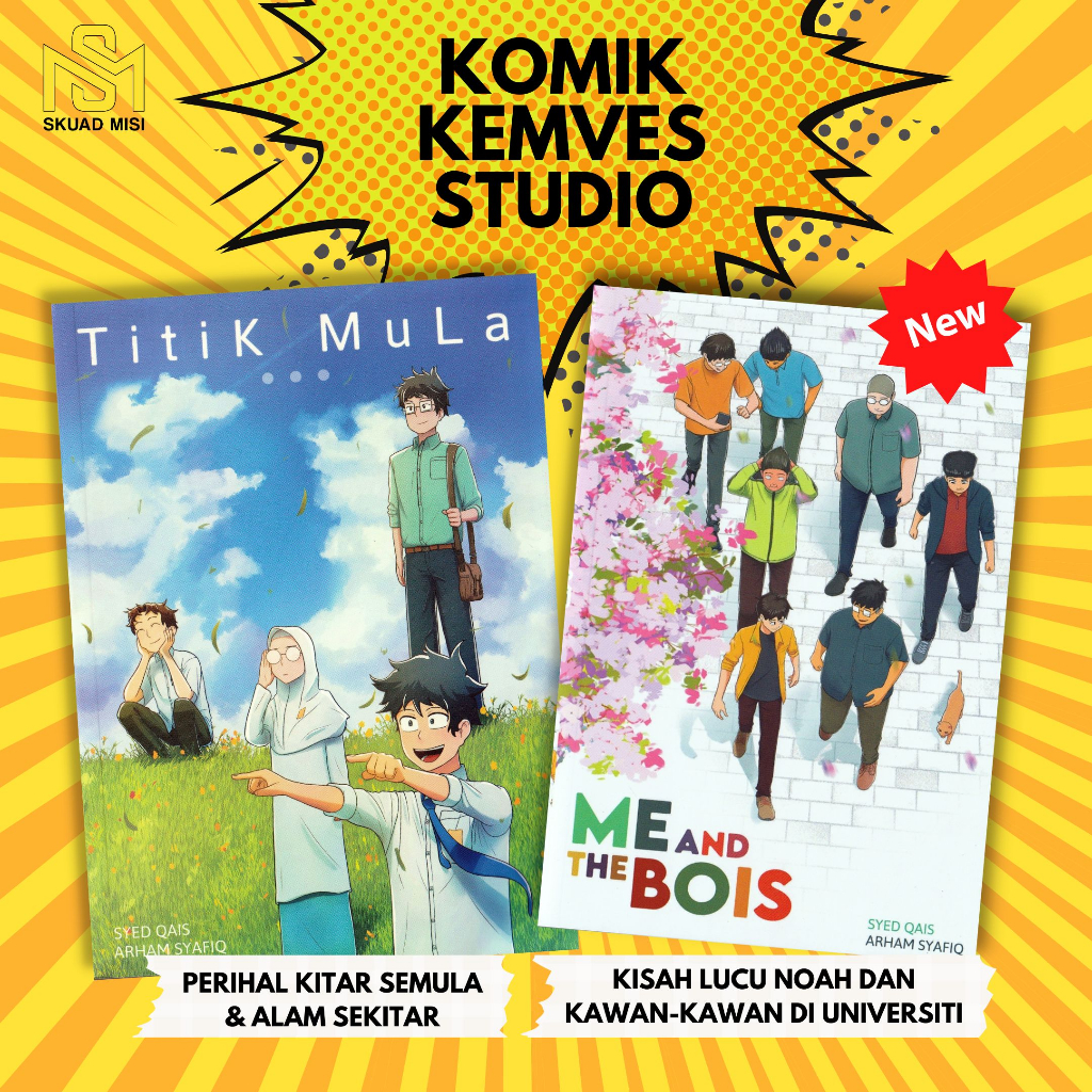 KOMIK TITIK MULA | ME AND THE BOIS | KEMVES STUDIO | Shopee Malaysia