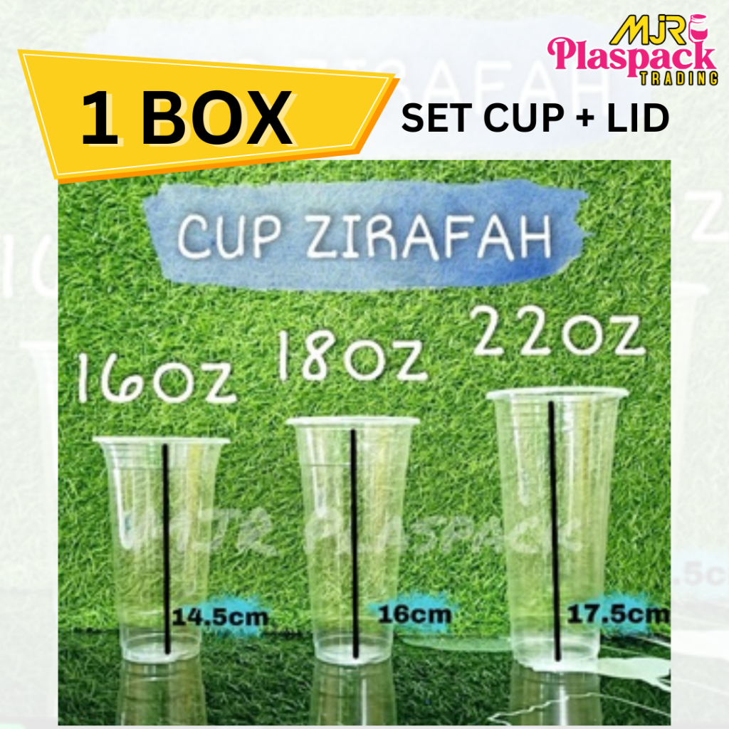 Cup Giraffe Viral Plastic Zirafah Cawan Plastik Air Boba Thai Milk Tea ...