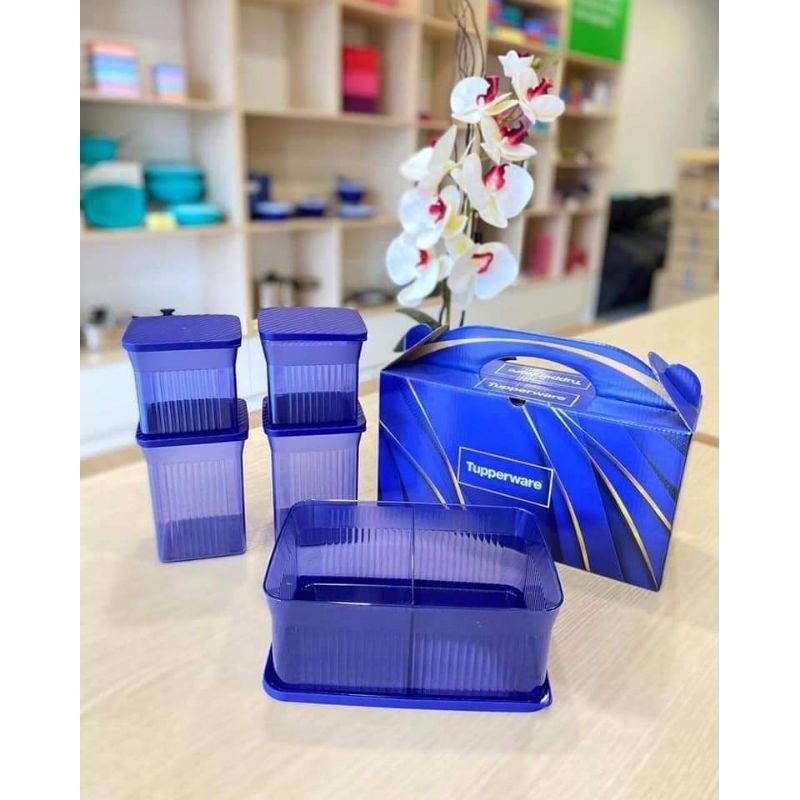 TUPPERWARE ELEGANT SQUARE SET | Shopee Malaysia